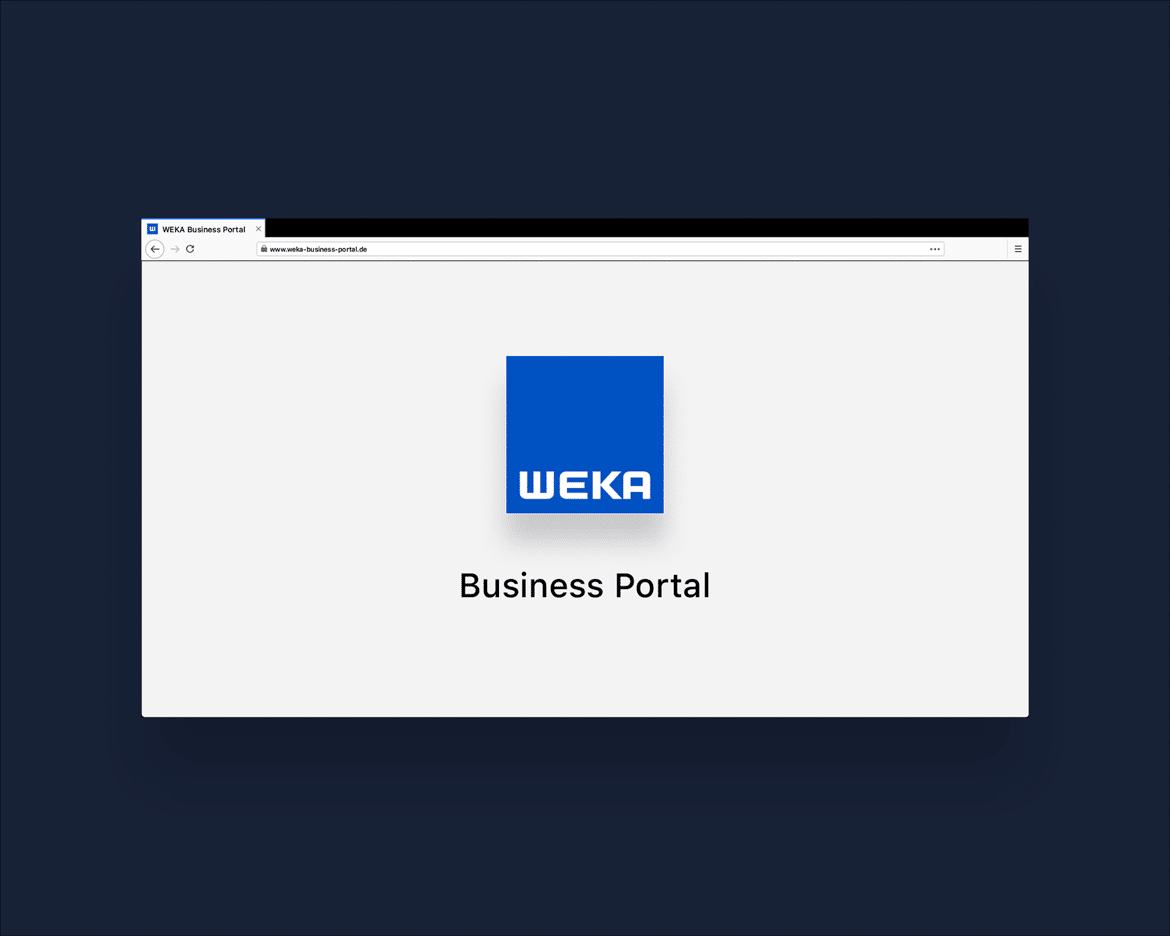 WEKA Pilot Online – UX/UI Design - Alexander Zels